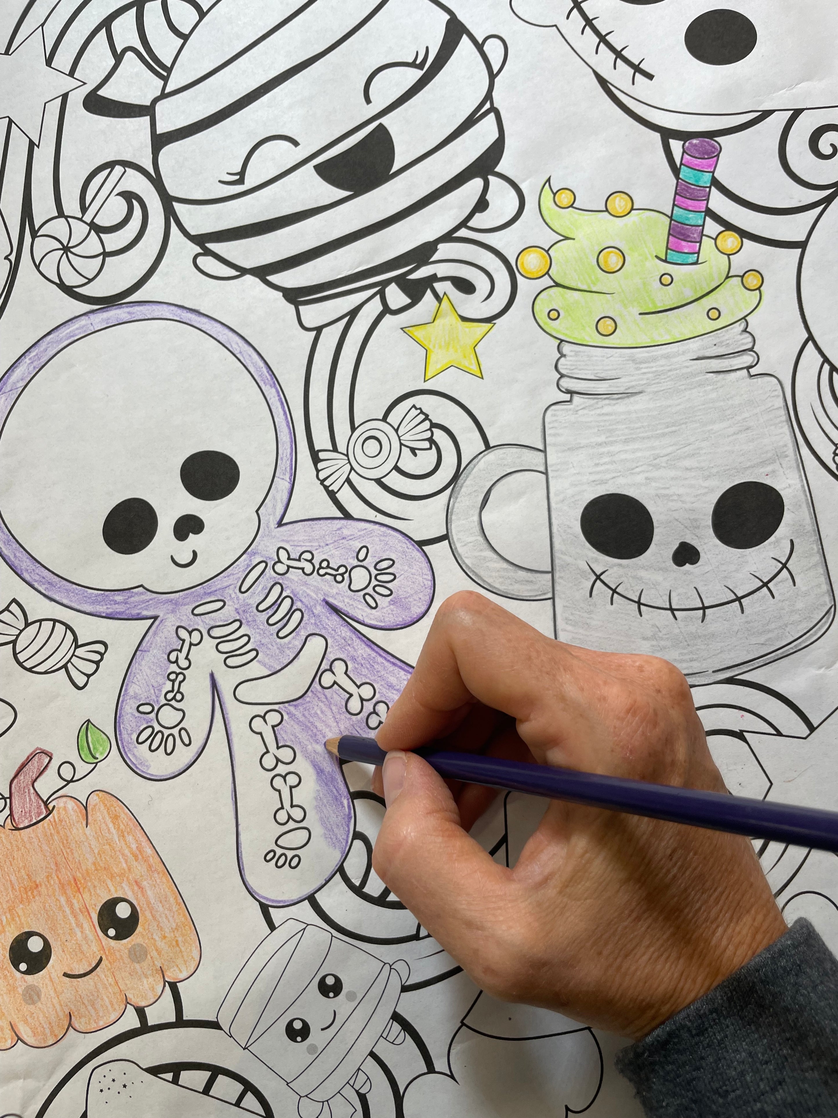 Halloween Coloring Poster – Artistic Chaos Ink