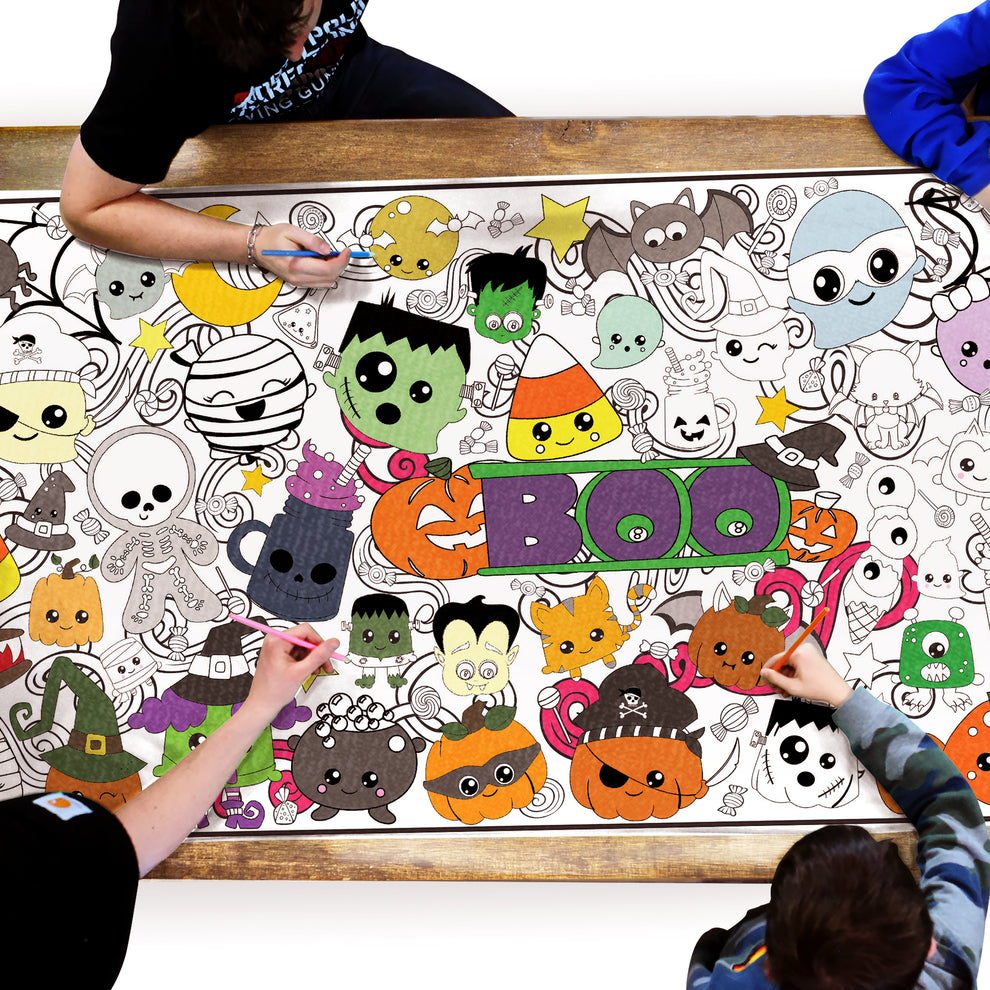 Halloween Coloring Poster – Artistic Chaos Ink