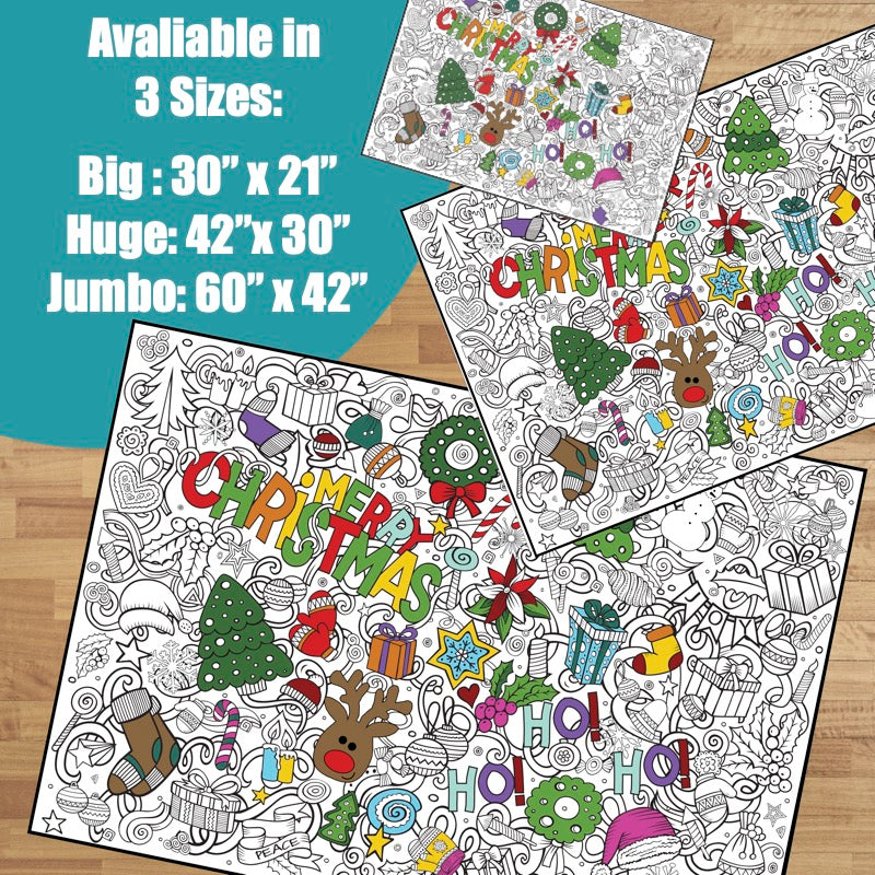 Christmas Premium GiantColoring Poster