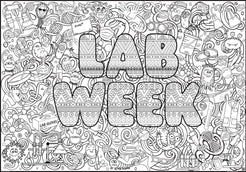 Lab Week 2026 Giant Coloring Poster | Artistic Chaos Ink