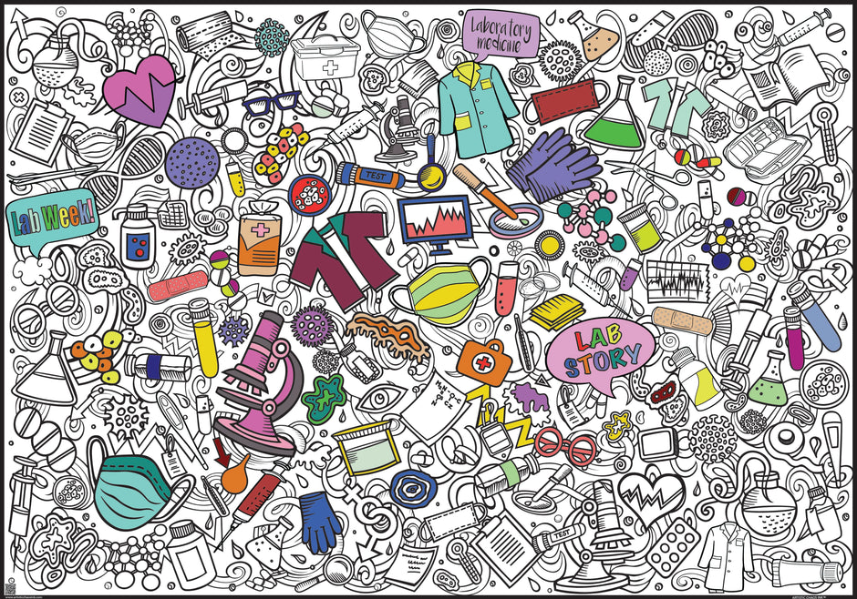 Lab Week Themes Coloring Posters - Artistic Chaos – Artistic Chaos Ink