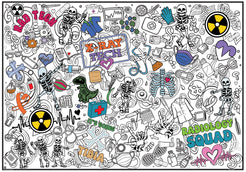 Radiology Giant Premium Coloring Poster - Rad Tech Week