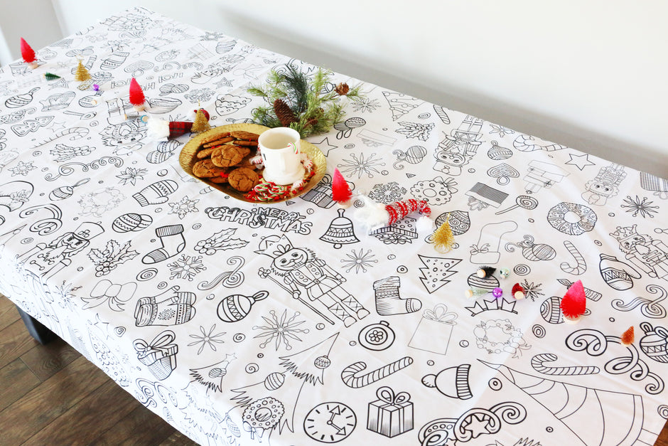 Reusable Fabric Coloring Tablecloths - Artistic Chaos
