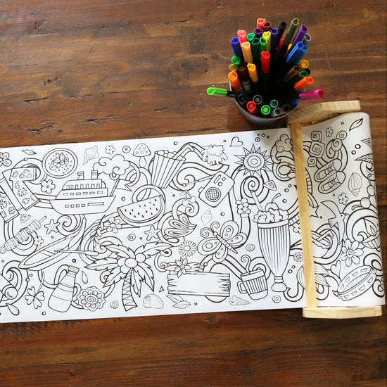 Summer Coloring Poster Roll - Artistic Chaos