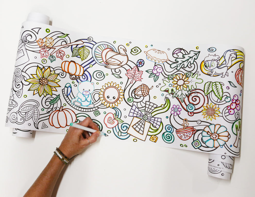 Fall Coloring Roll - Artistic Chaos