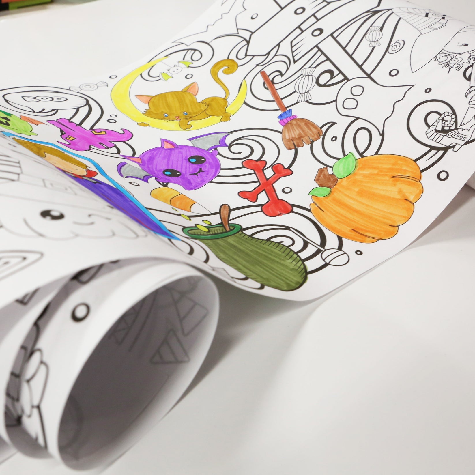 Halloween Coloring Roll – Artistic Chaos Ink