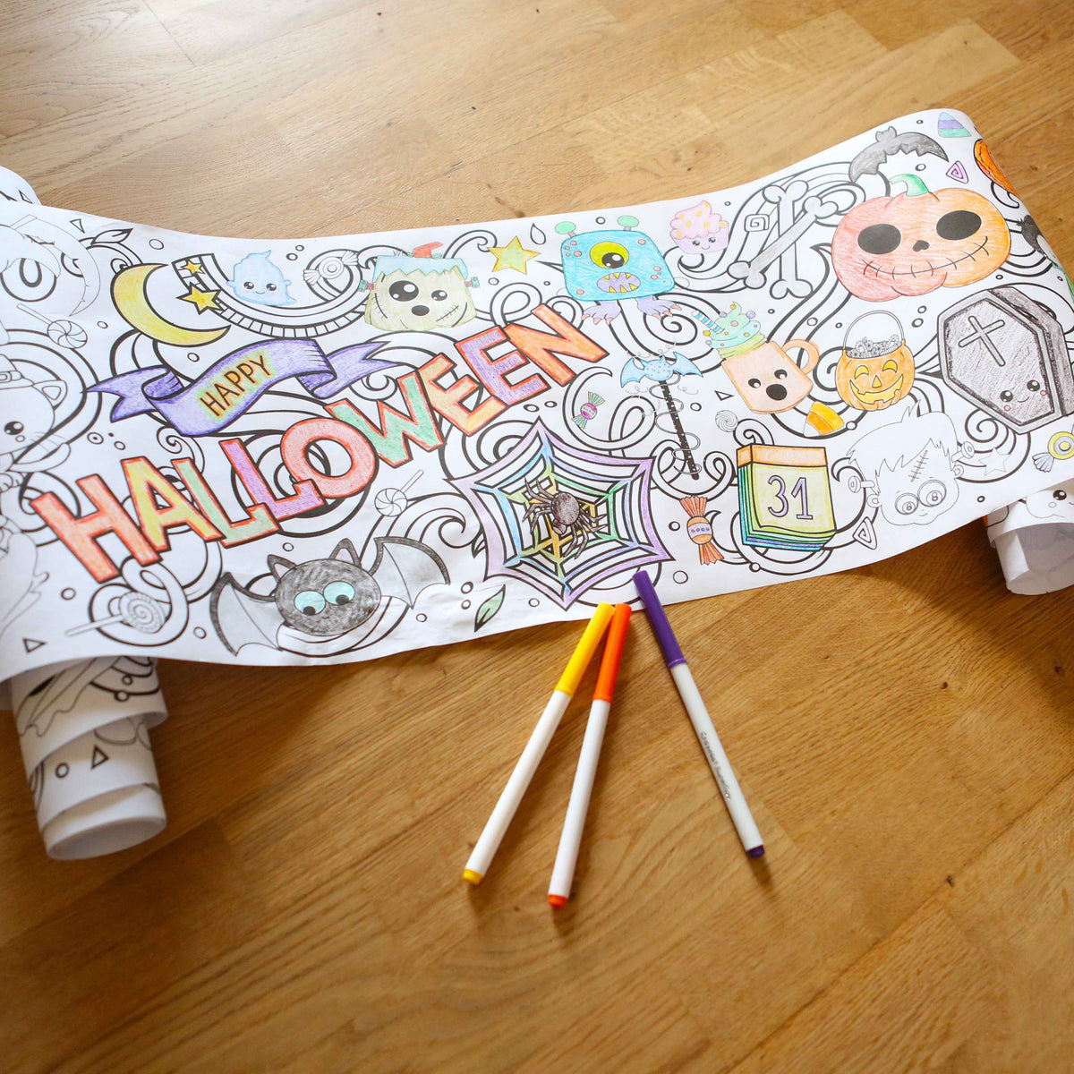 Halloween Coloring Roll - Artistic Chaos