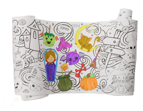 Halloween Coloring Roll – Artistic Chaos Ink