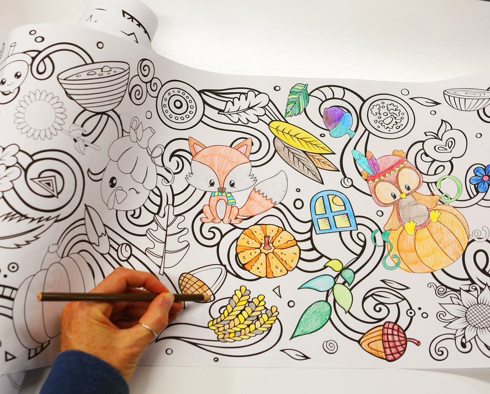 Fall Coloring Roll - Artistic Chaos