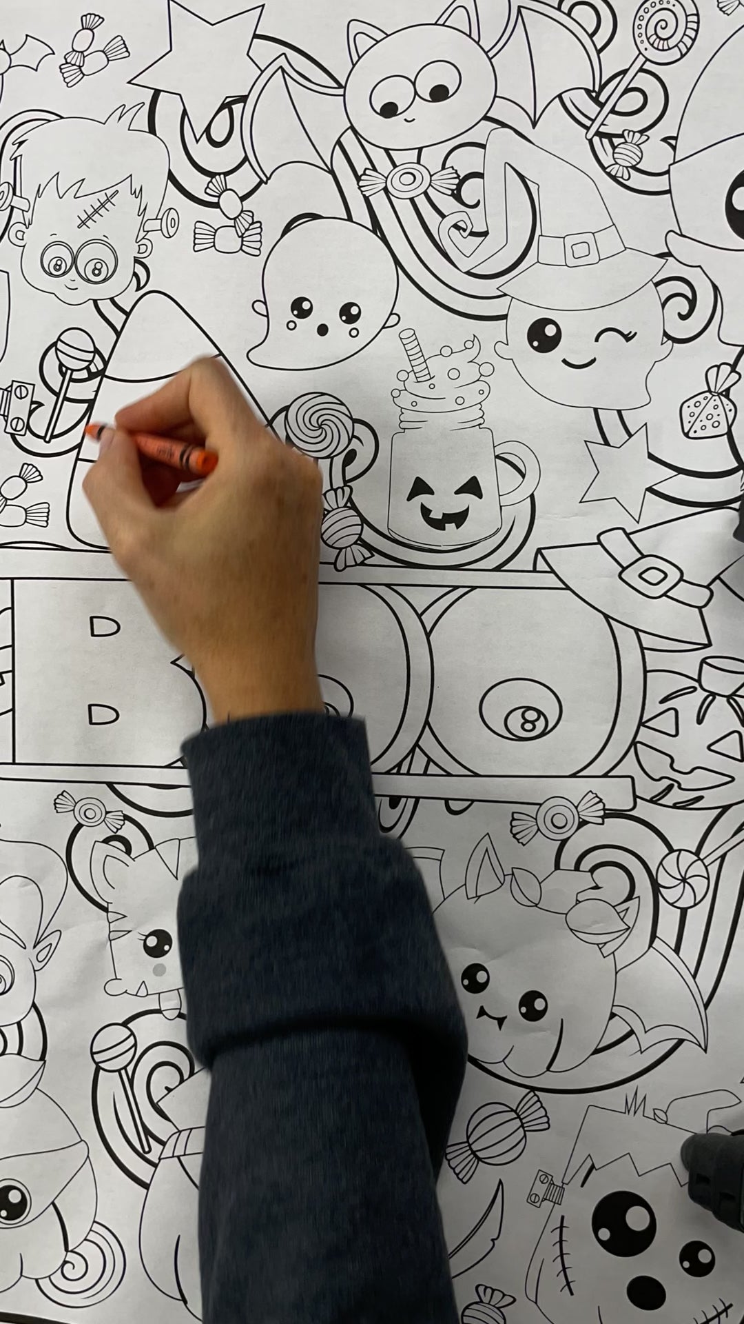 Halloween Coloring Poster – Artistic Chaos Ink