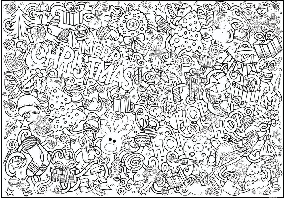 Christmas Premium GiantColoring Poster
